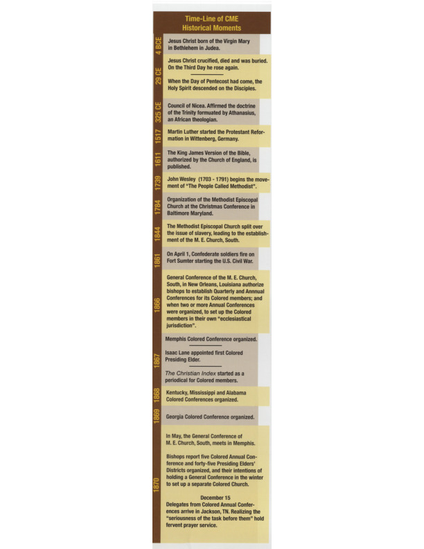 Timeline of the Christian Methodist Episcopal Church | From the Rock Wall